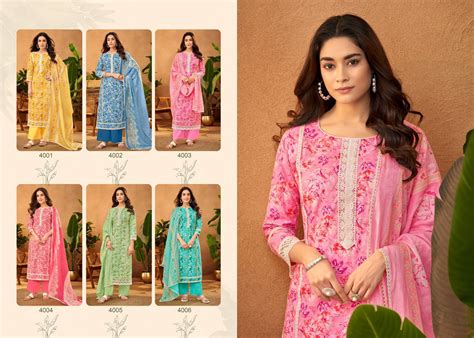 Summer Candy Vol 4 Salvi Fashion Pure Lawn Pant Style Suits Exporter Kavya Style Plus