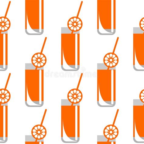 Set Glasses Of Juice Fruits And Berries Contours Stock Vector