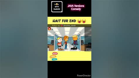 Java Versions Comedy 🤣🤣 Shorts Cartoonjokes Cartoon Lolwithrashmi