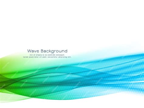 Free Vector Modern Stylish Colorful Wave Design Background