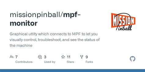 github missionpinball mpf monitor graphical utilty which connects to