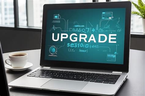Premium Photo Modish Software Update Enhancing Device Performance