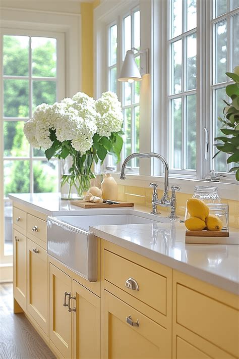 19 Yellow Kitchen Cabinets For A Modern Bright And Cheerful Look Learn California