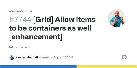 Grid Allow Items To Be Containers As Well Enhancement · Issue 7744