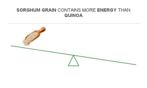 Compare Calories In Quinoa To Calories In Sorghum Grain