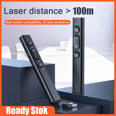 Jual Pointer Laser Pointer Presenter Wireless Usb Rechargeable Laser Remote Control 100m Usb Pen