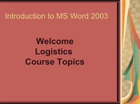 Introduction To Outlook Express PPT