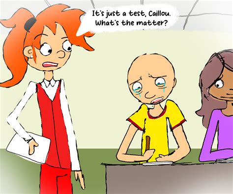 Caillou Gets Anxious By Thaundeads On Deviantart