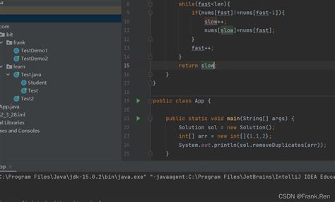 删除有序数组中的重复项 Leetcode Java篇 Csdn博客