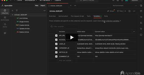 Lección 92 Variables En Postman Desarrollo De Una Api Con Laravel