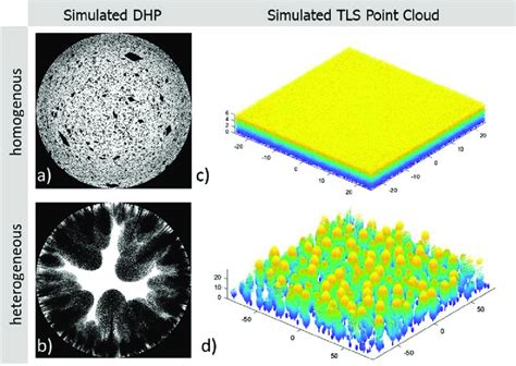 Examples Of The Simulated Digital Hemispherical Photos Dhp And Download Scientific Diagram