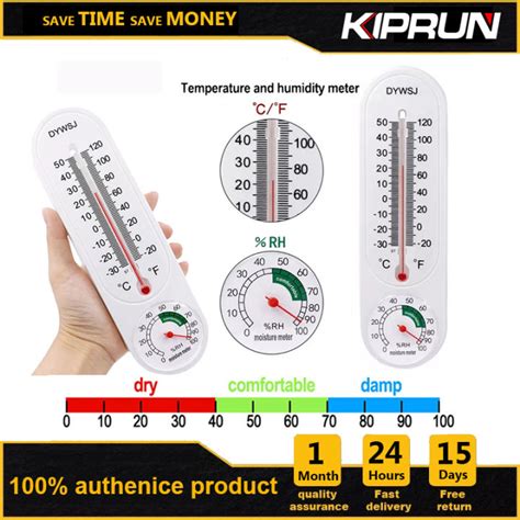 KIPRUN Wall Hanging Hygrometer Thermometer Indoor Temperature And Hygrometer Cultivation And
