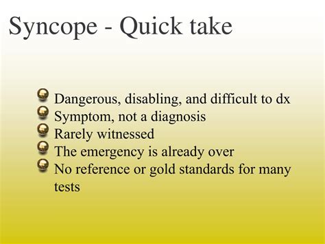 Ppt Syncope Powerpoint Presentation Free Download Id 182528