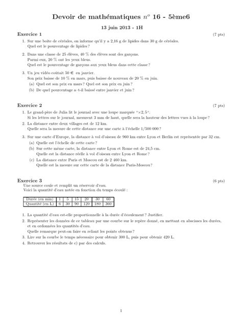 Pdf Exercices Proportionnalite Pdf Dokumen Tips
