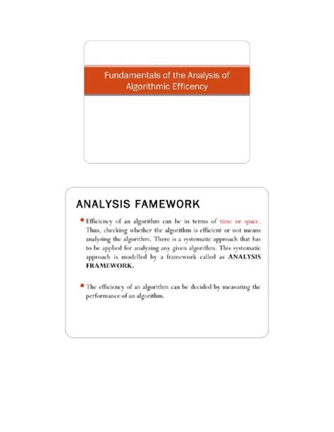 Unit1 Analysis Framework Ppt Fundamentals Of The Analysis Of
