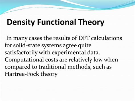 Ppt Density Functional Theory And Time Dependent Density Functional Theory Powerpoint