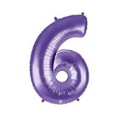 Number 6 Purple Balloons Lane