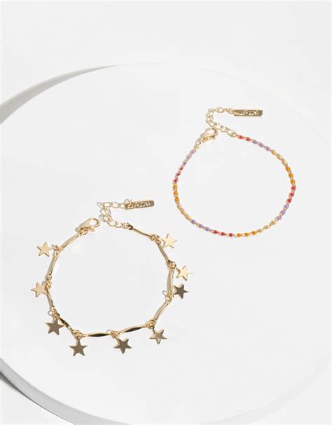 Set De Pulseras Con Estrellas