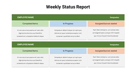 Weekly Status Report Slidebazaar
