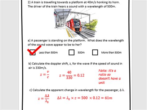 Doppler Effect Questions Teaching Resources Worksheets Library