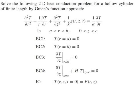 Solved Solve The Following 2 D Heat Conduction Problem For A
