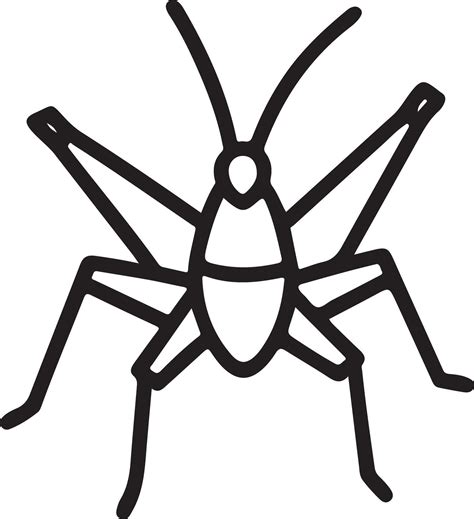 Grasshopper Line Art Illustration 55339566 Vector Art At Vecteezy