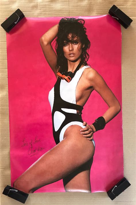 Vintage Original 1985 Carol Alt Sexy Bathing Suit Swim Pinup Workout