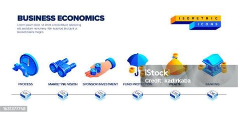 비즈니스 경제학 아이소메트릭 아이콘 세트와 3차원 디자인의 벡터 그림 3차원 형태에 대한 스톡 벡터 아트 및 기타 이미지 3차원 형태 가격 가상현실 Istock