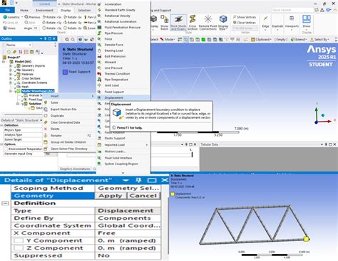 Structural Analysis Of A Truss Using Ansys Workbench
