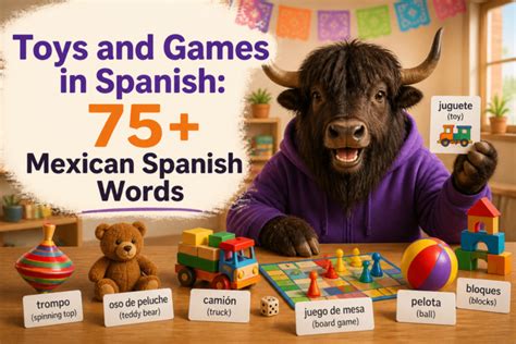 Toys And Games In Spanish 75 Mexican Words