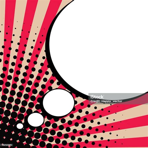 추상 창조적인 개념 벡터 만화 팝 아트 스타일 빈 구름 기둥과 고립된 점 배경 레이아웃 템플릿 판매 배너 빈 음성 버블 세트 그림 하프톤도 서 디자인 개체 그룹에 대한 스톡