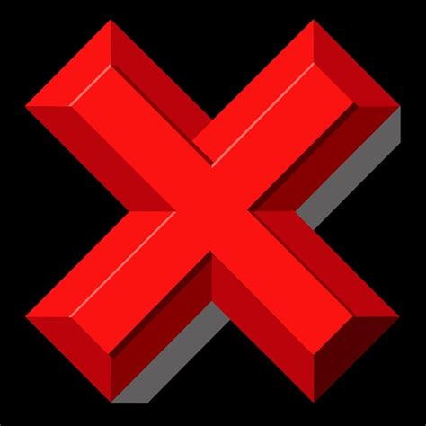 Premium Photo Cross Or Wrong Symbol