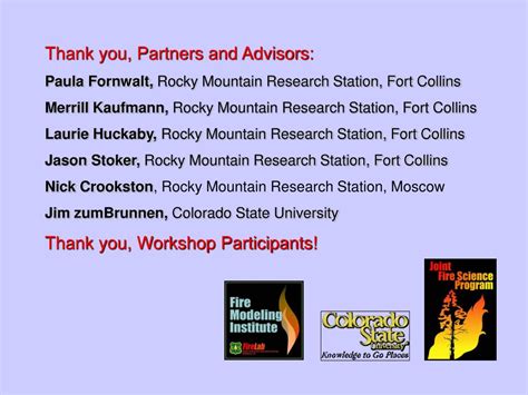Ppt Thank You Joint Fire Science Program Powerpoint Presentation