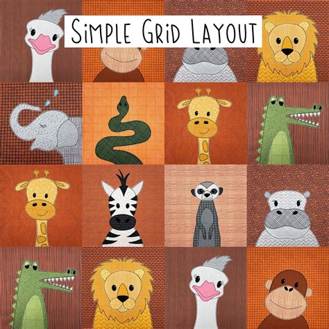 Simple Grid Layout Guide Shiny Happy World