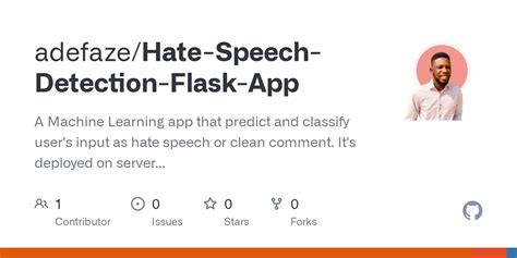 GitHub Adefaze Hate Speech Detection Flask App A Machine Learning App That Predict And