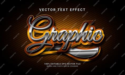 Premium Vector Graphic 3d Editable Text Style Effect