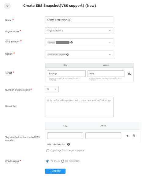 Create Ebs Snapshot Vss Support Opswitch Support