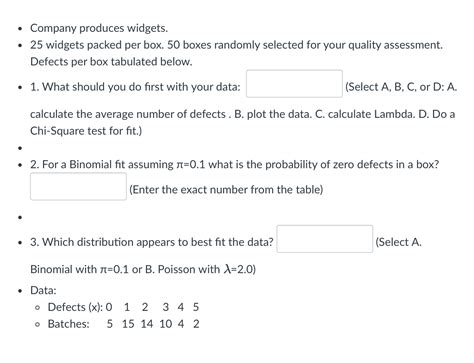 solved company produces widgets 25 ﻿widgets packed per box