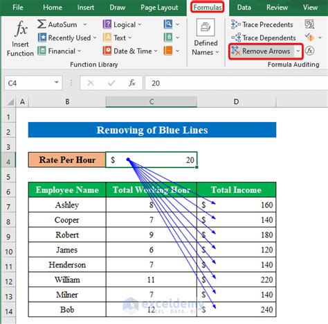 how to remove blue lines in excel with easy steps exceldemy
