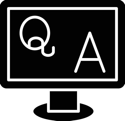 Vector Design Qa Icon Style 22300860 Vector Art At Vecteezy