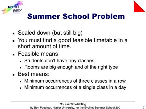 Ppt The Course Timetabling Problem Powerpoint Presentation Free