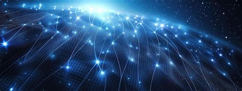 Premium Photo Abstract Digital Network Connection Lines And Nodes