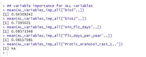 Variable Importance Function Showing Na For Some Variables · Issue 272