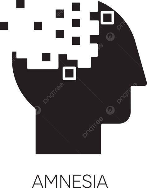 Memory Loss Icon For Brain Injury And Mental Disorders Vector Symptom