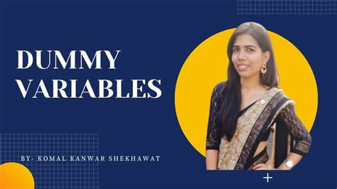 What Is A Dummy Variable Dummy Variables Econometrics Youtube