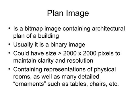 Finding Room Dimension Within Bitmap Plan Image Ppt