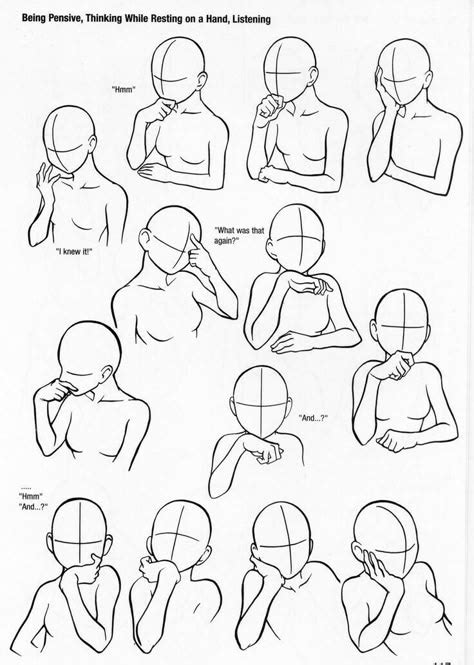 Anime Half Body Poses Reference