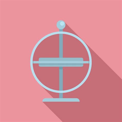 Physics Gyroscope Icon Flat Vector Momentum Accelerometer 14669018