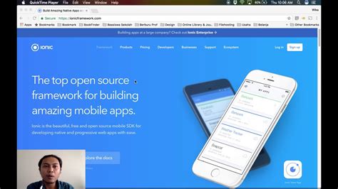 membuat page ionic youtube
