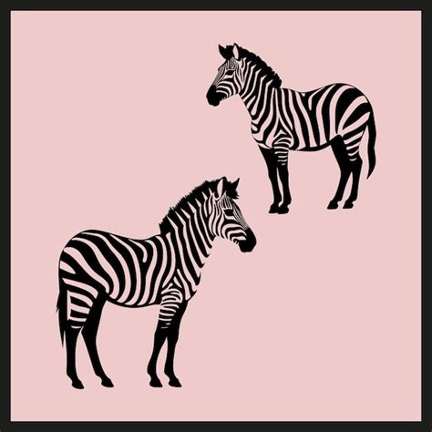 Premium Vector | Black silhouette zebra stripes vector illustration ...